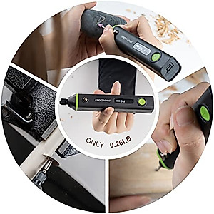 PHALANX Cordless Rotary Tool 3.7V Square Power Rotary Tool with 60 Accessories, 3-Speed and USB Charging Rechargeable Multi-Purpose Power Tool for Sanding, Polishing, Drilling, Engraving, DIY Crafts…