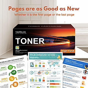 201X Toner Cartridge 4 Pack High-yield Black Cyan Yellow Magenta Replacement for 201X 201A Work with Color Pro M252n M252dw, Pro MFP M274n M277n M277dw M277c6 Series | CF400X CF401X CF402X CF403X