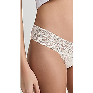 hanky panky Women's Low Rise Thong 3 Pack Prnt Box, Natural Rhythm, One Size