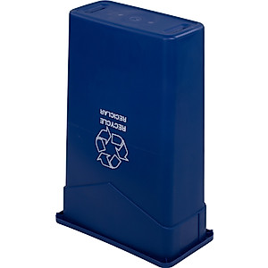 Carlisle FoodService Products TrimLine Rectangle RECYCLE Waste Container, 23 Gallons, Blue