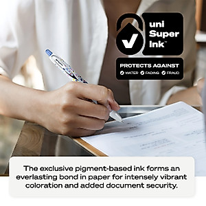 Uniball Signo 207 Designer Retractable Gel Pen, 5 Assorted Ink Pens, 0.7mm Medium Point Gel Pens| Office Supplies, Ink Pens, Colored Pens, Fine Point, Smooth Writing Pens, Ballpoint Pens