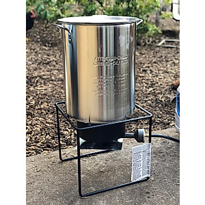 King Kooker Turkey Fryer Outdoor Deep Frying & Boiling Package Silver Extra Large