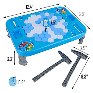 DR.DUDU Ice Breaker Game Save Penguin On Ice Block Family Funny Game Penguin Trap Activate Game Children's Day Gifts