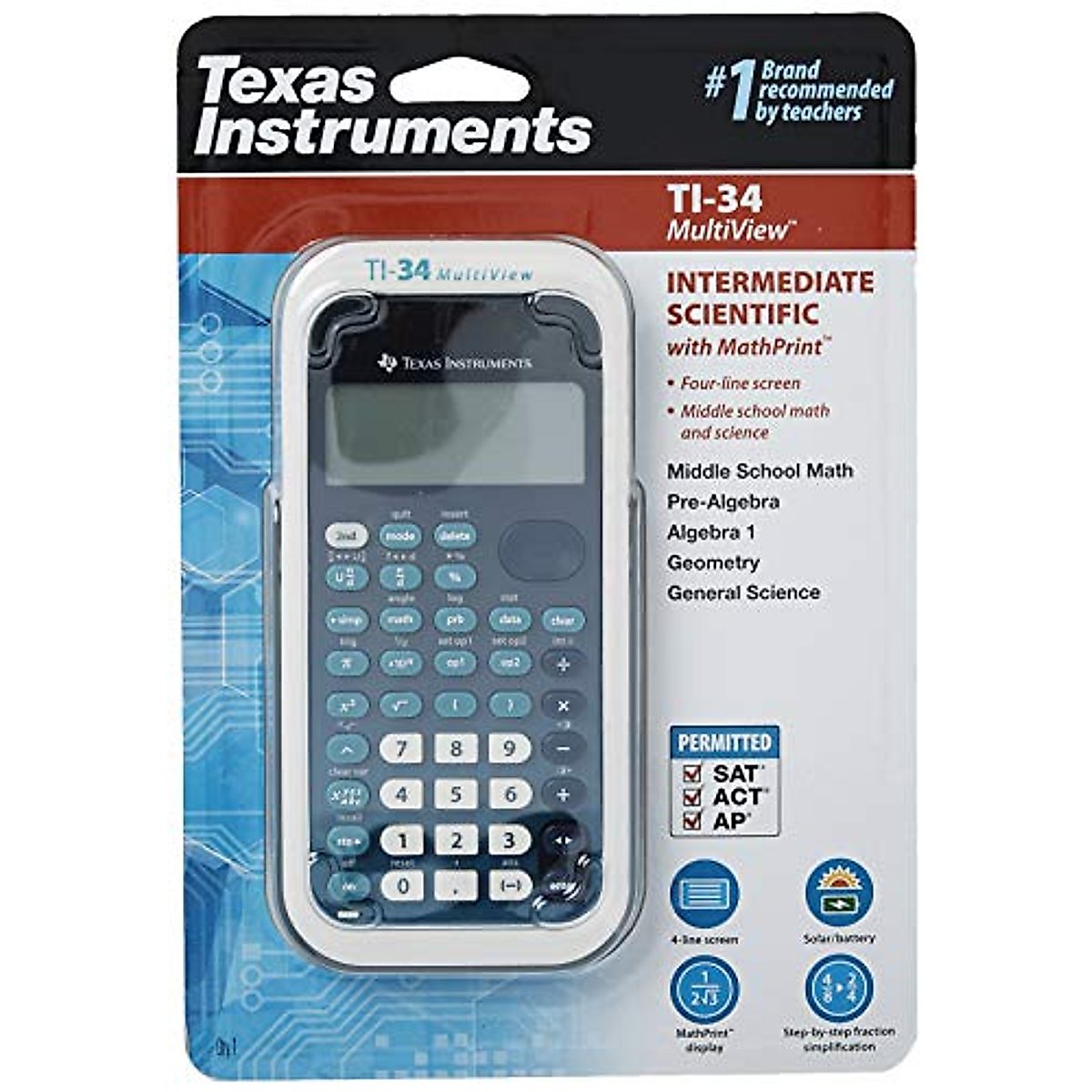 Texas Instruments TI-34 MultiView Scientific Calculator