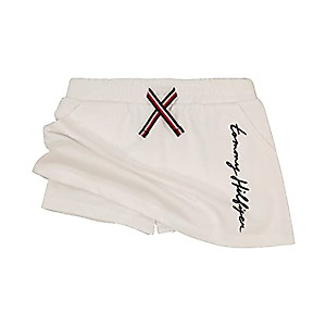 Tommy Hilfiger Baby Girls 2 Pieces Skort Set, White/Tommy Navy, 18 Months US