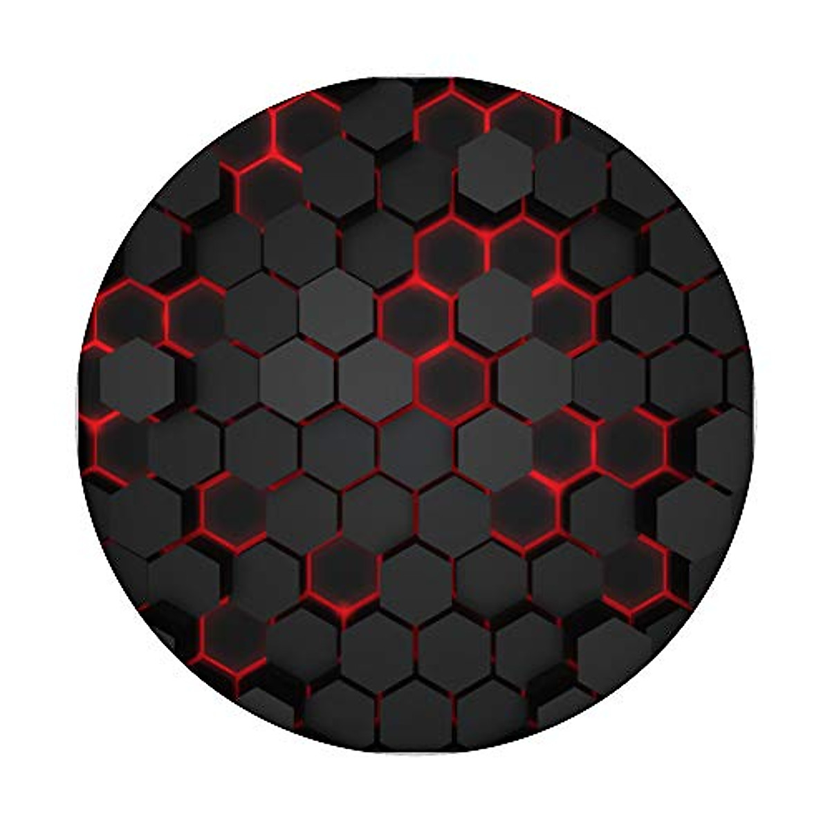 Cool Red and Black Cell Phone Button Holder Pop Out Knob PopSockets Swappable PopGrip