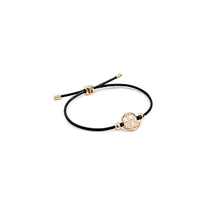 Tory Burch Women's Miller Slider Bracelet, Tory Gold/Black, One Size