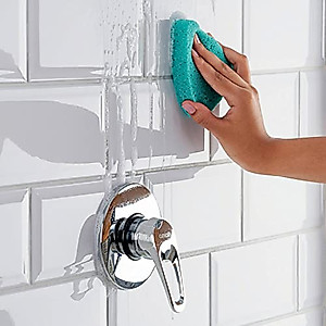 Scotch-Brite Swift Scrub Bath Cleaner Scrubbers, Soap Scum Remover for Cleaning Bathroom, Bathroom Scrubber Pads Safe for Tile, 6 Bathroom Cleaner Scrubbers