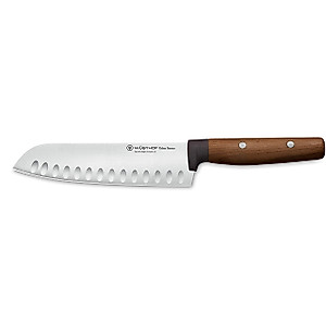 Wusthof Urban Farmer 5" Hollow Edge Santoku Knife, Brown
