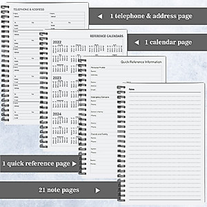 Planner, Asten Undated Weekly Planner Goal Planner Notebook, To Do List Planners Spiral Planner for Men and Women,PVC Hardcover,Elastic Closure, Inner Pocket 8.3" x 5.8" (Black)