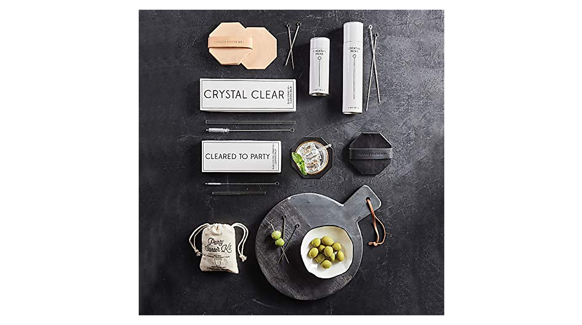 Santa Barbara Design Studio SIPS Drinkware Reusable Glass Cocktail ...