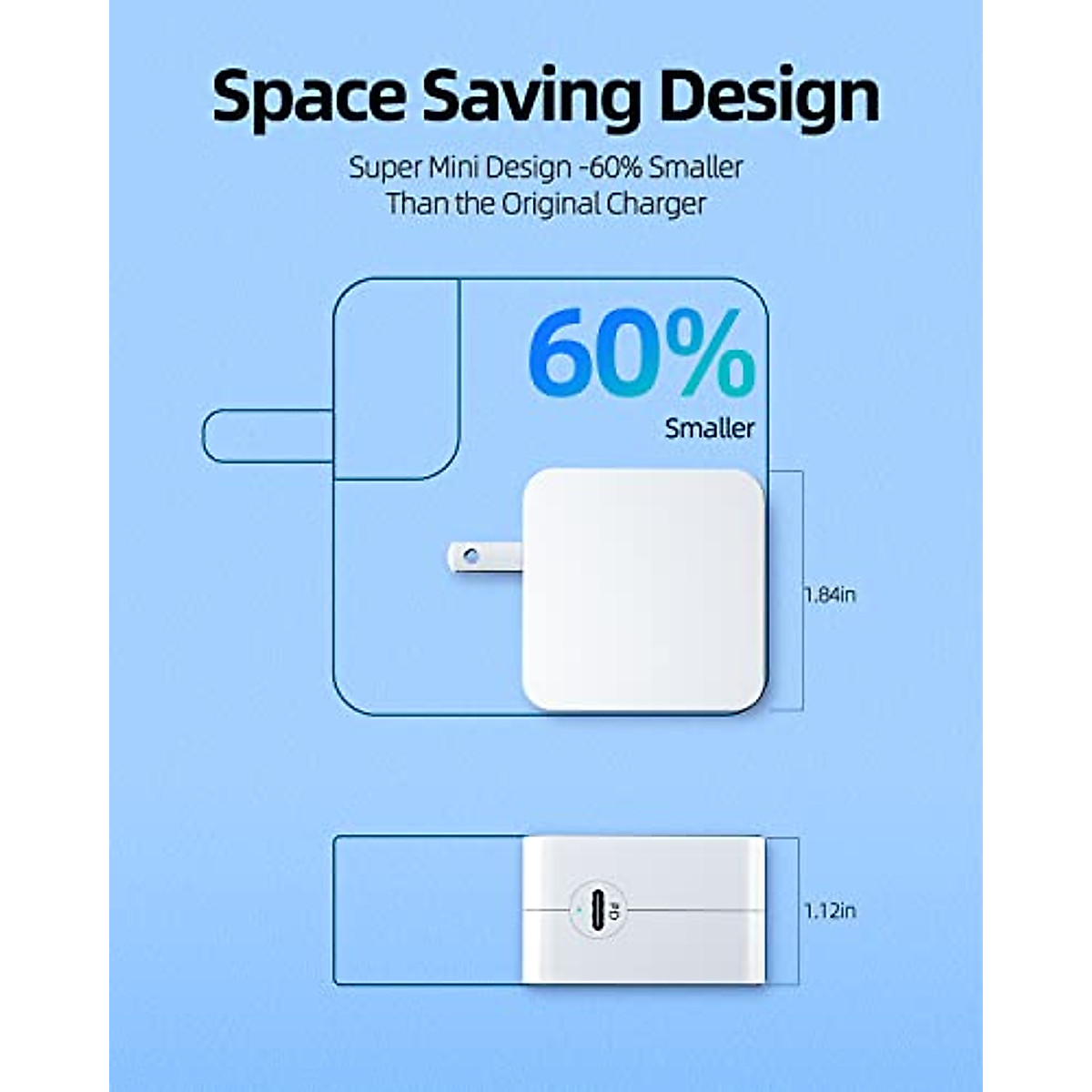 Charger for Samsung Galaxy Book Charger - (Compatible with Pro 360) (60% Smaller Than Original Size)