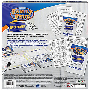 Spin Master Family Feud Blockbuster Edition, Movie Trivia Survey Showdown Board Game for Ages 12 & up