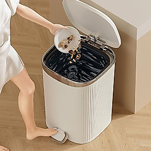 Pedal Trash Bin Step Trash Can with Good Seal Designed for Easy Disposal in Kitchens Or Office Garbage Container