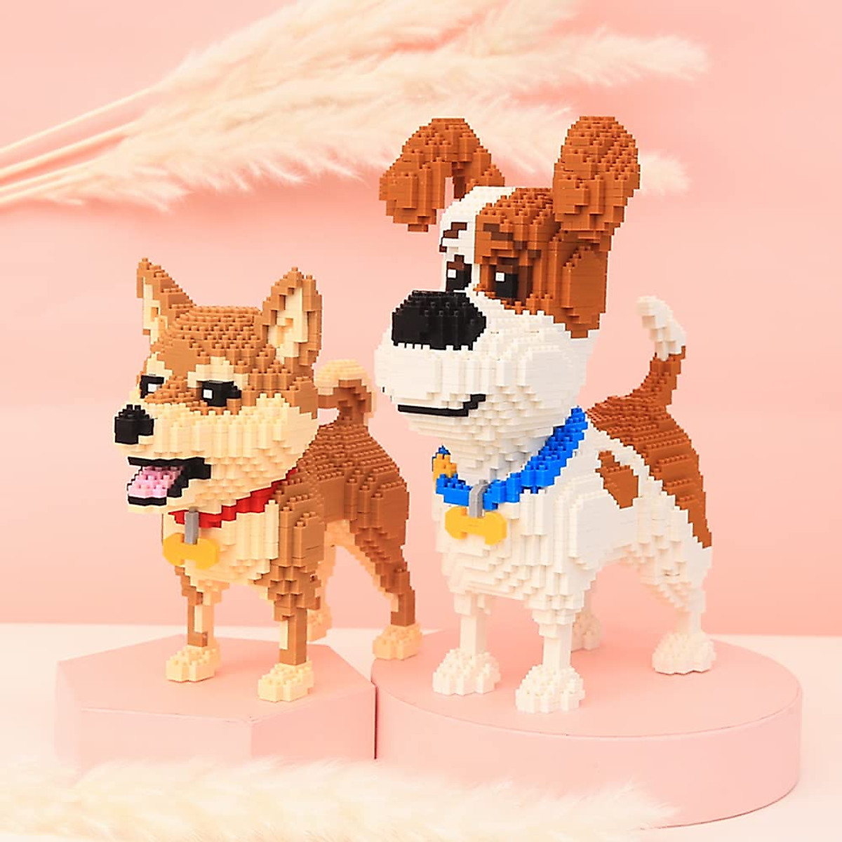 Building Block Animal Dog Micro Mini Block Dogs Building Animal Set DIY 3D Block Toy Building Blocks for Kids Or Adult 2100 Pieces
