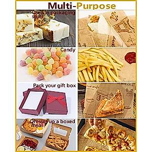 Katbite 100 Pcs Sandwich Wrapping Paper, Deli Paper Sheets 12x12 inch Food Basket Liners, Grease Proof & Non-stick Baking Parchment Paper is Perfect for Home, Picnic, Tray, Wrap, Burger and Burrito