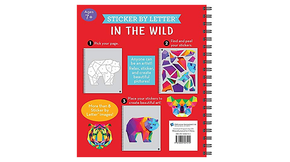 Brain Games Sticker By Letter: Fun Kids Activity Book