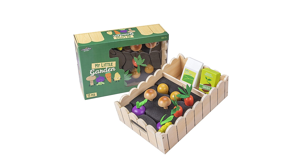 My Little Garden Wooden Playset for Kids - Fun Gardening Toy
