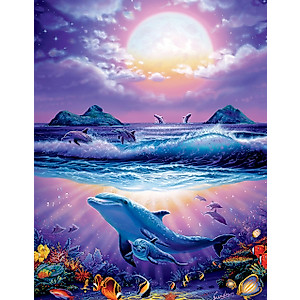 Ceaco - 8 in 1 Multipack - Seaside - (2) Round 300 Piece, (4) 550 Piece, (1) 750 Piece (1) 1000 Piece Jigsaw Puzzles