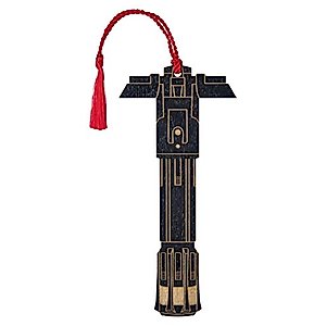 Star Wars Kylo Ren Lightsaber Bookmark - Laser Engraved - Made in The USA - Wood Book Mark with Red Tassel