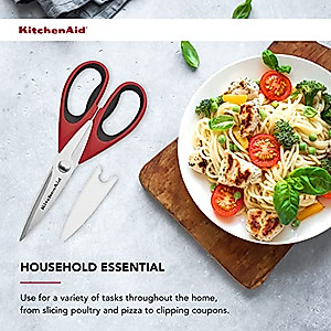 KitchenAid All Purpose Shears with Protective Sheath, 8.72-Inch, Red