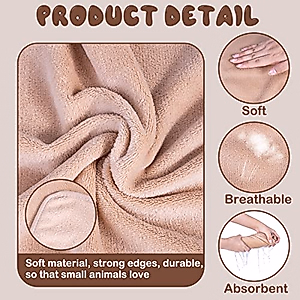 Ladadee 6 Pack Washable Fleece Liners Blankets - Soft and Absorbent Bedding Blanket for Hamsters, Guinea Pigs, and Rabbits - 11.8x11.8in Guinea Pig Cage Accessories