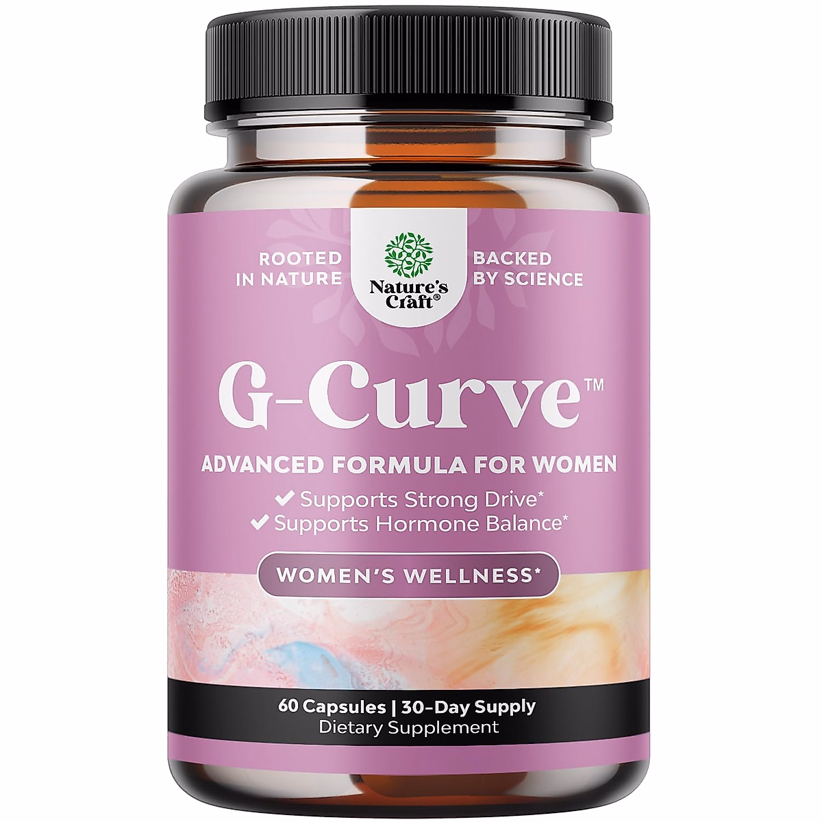 G-Curve Breast and Butt Enhancer Pills May Support Voluptuous Curves - Herbal Enhancement Pills with Horny Goat Weed for Women Saw Palmetto Extract and L-Arginine *Results May Vary