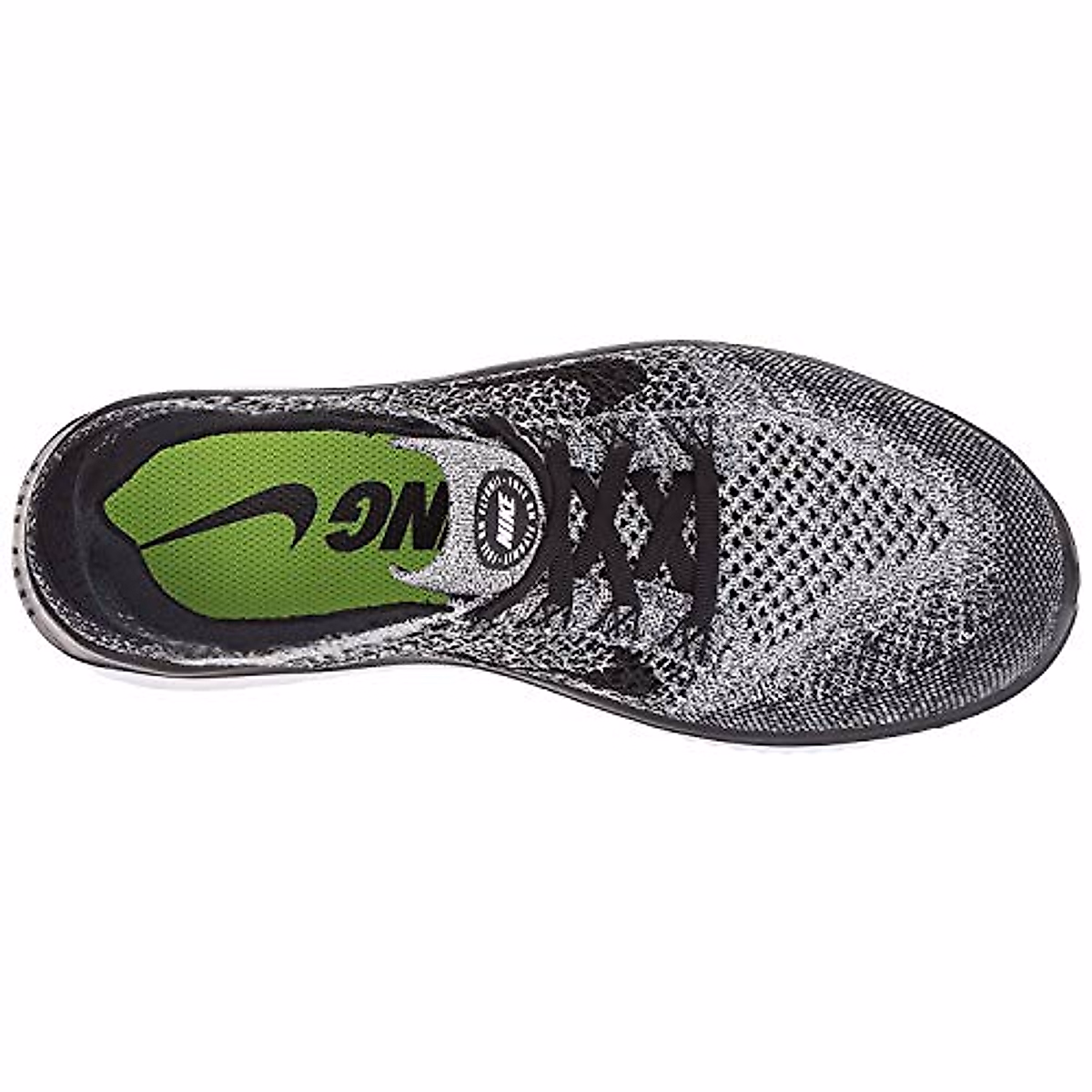 Nike Womens WMNS Free RN Flyknit 2018 942839 101 - Size 8W White/Black