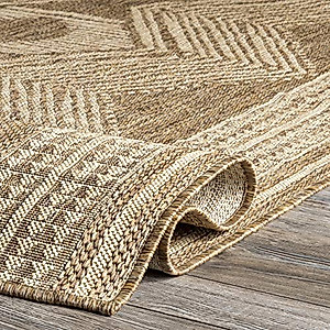 NuLOOM Ranya Tribal Indoor/Outdoor Area Rug, 5' x 8', Light Brown