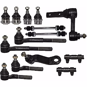 ORTUS UNI 14-pc Steering Kit Fits Tie Rod Linkages Idler & Pitman Arm -(Black)