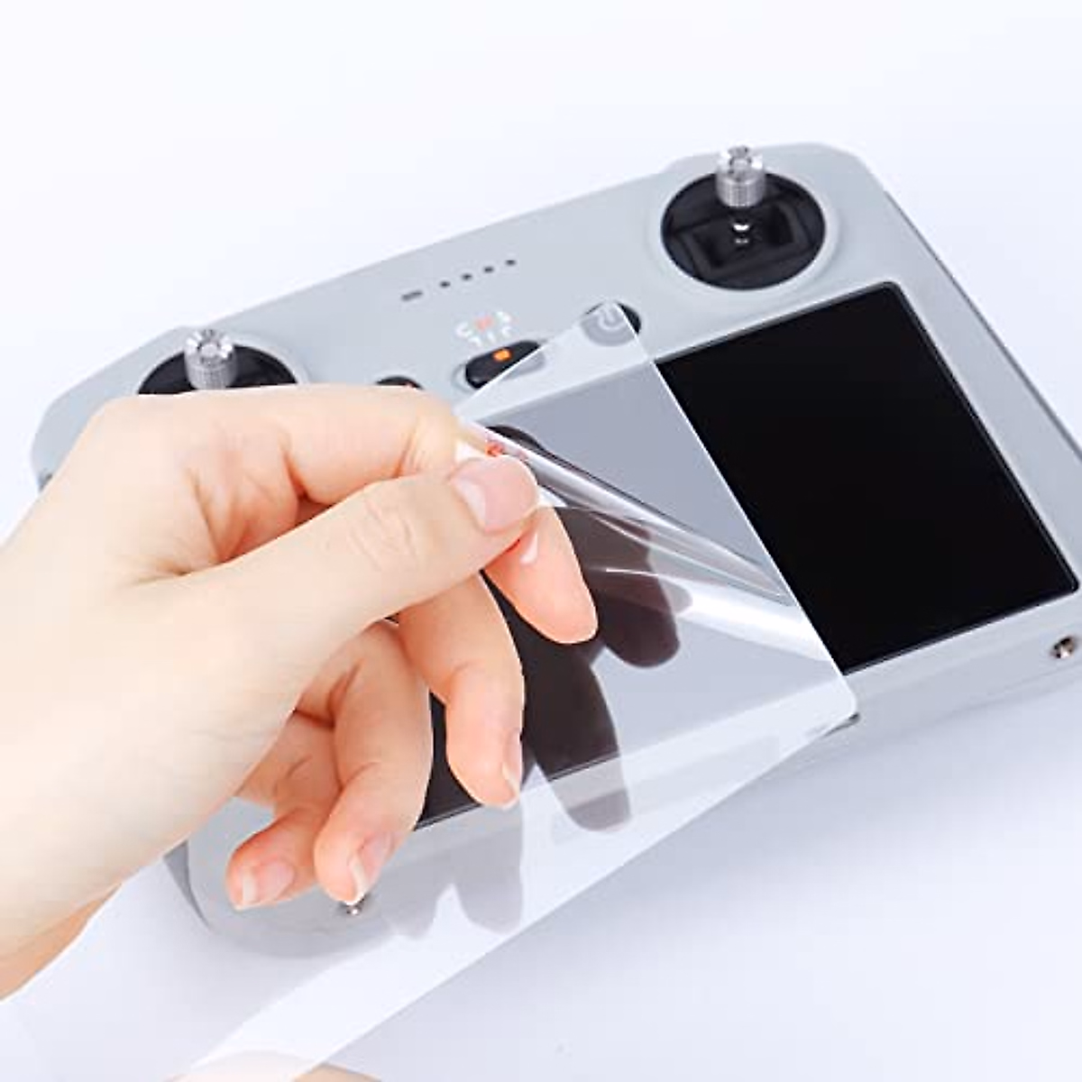 SEASKY [2 Pack] HD Tempered Glass Screen Protector for DJI Mini 3 Pro Drone Accessories DJI RC Remote Controller transmitter Protective Film [9H Hardness] [Anti-Scratch] [No Bubble] [Arc edge]