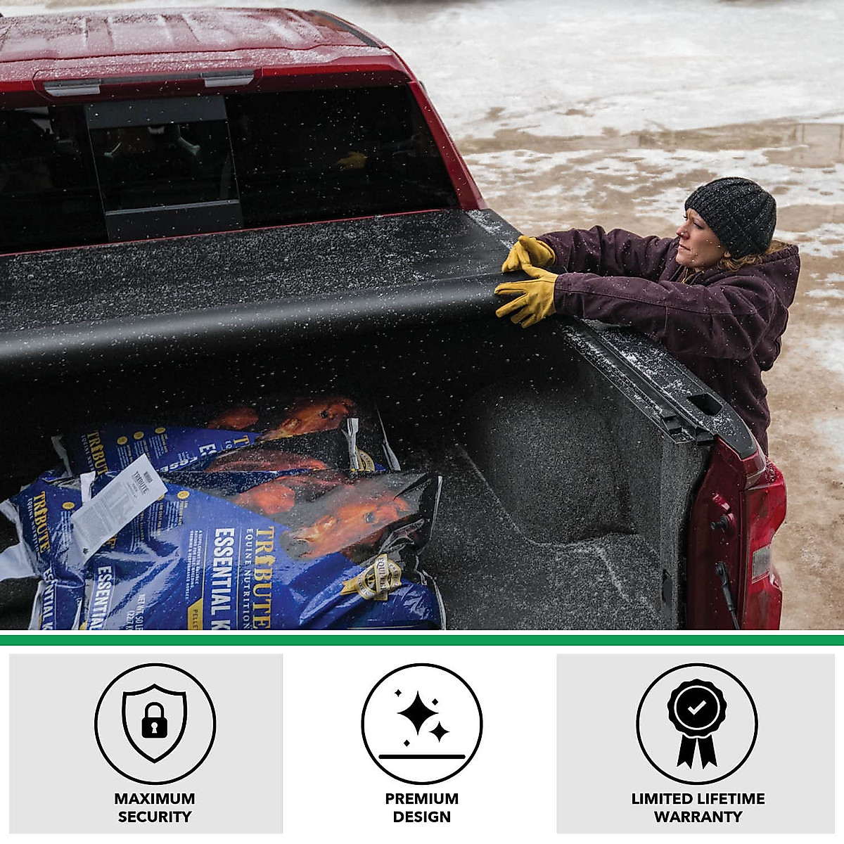 Gator ETX Soft Roll Up Truck Bed Tonneau Cover | 53317 | Fits 2015-2020 Ford F-150 8' 2" Bed (97.6")