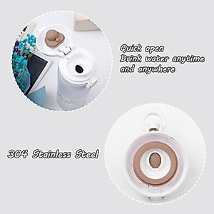 Generic Anime Water Bottle,Kawaii Anime Water Bottle Cup,Reusable Water Bottle for Girls 500ml (Cinnam)