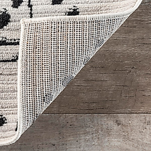 nuLOOM Mila Moroccan Diamond Trellis Area Rug, 7x9, Grey