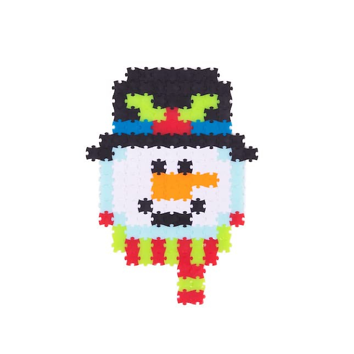 Fat Brain Toys Holly Jolly Jixelz Snowman - Holiday Picture-Building Craft Kit, 6+