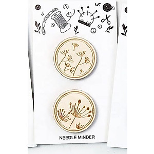Magnetic Wooden Needle Minder for Cross Stitch - Set of 2 (B)