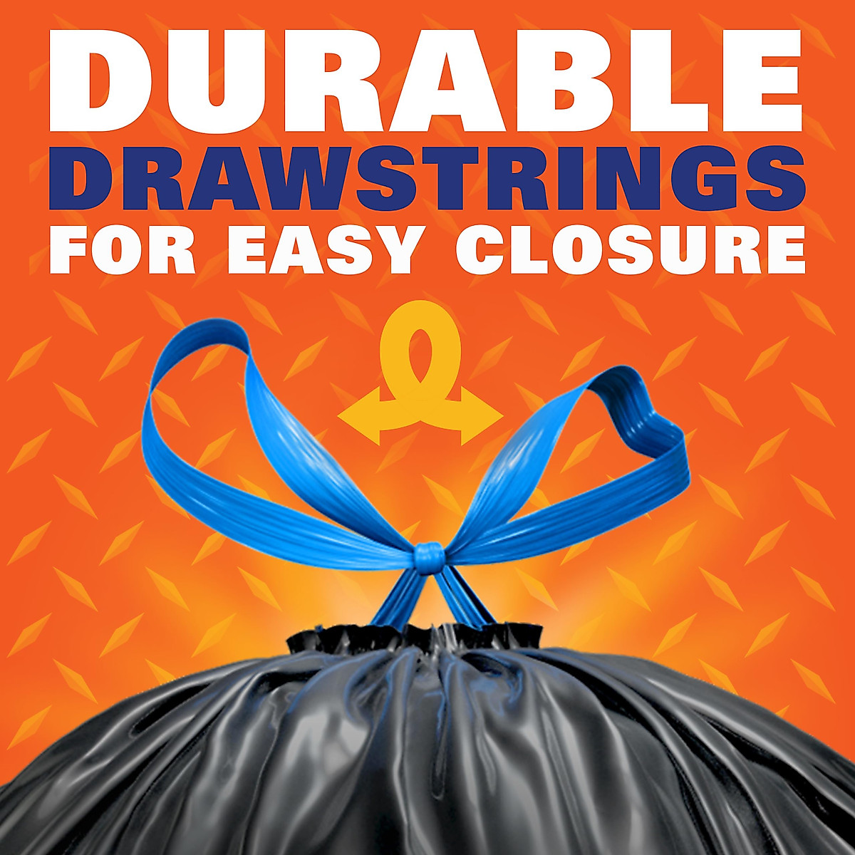 Hefty Strong Large Trash Bags, Black, 30 Gallon, 28 Count