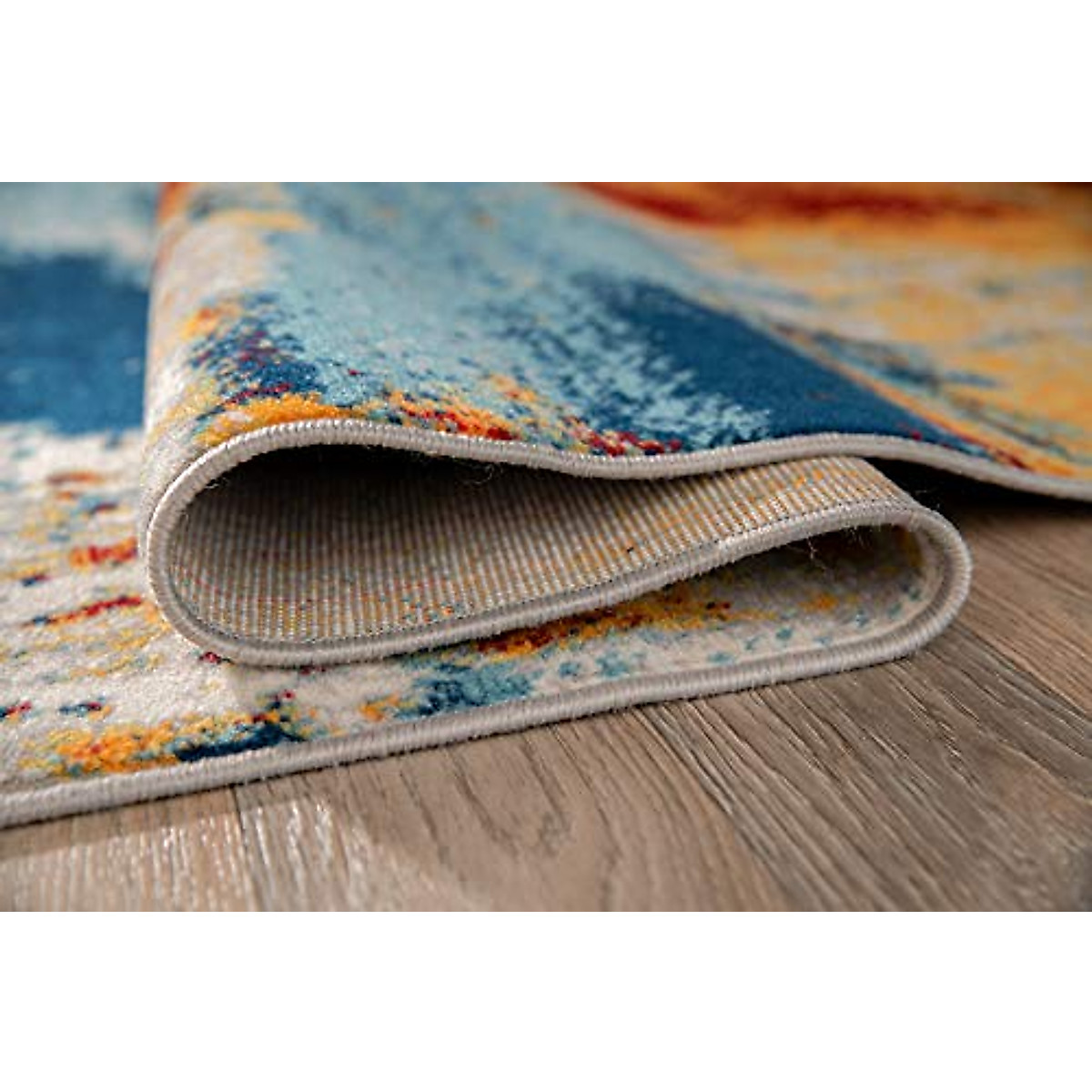 Rugshop Sky Collection Novel Abstract Area Rug 5' x 7' Multi