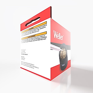 Weller Soldering Brass Sponge Tip Cleaner with Silicone Holder - WLACCBSH-02