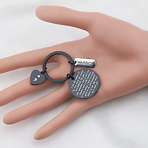 MYOSPARK Semicolon Keychain My Story Isn't Over Yet Mental Health Awareness Jewelry Suicide Prevention Awareness Depression Encouraging Gift (Author story black)
