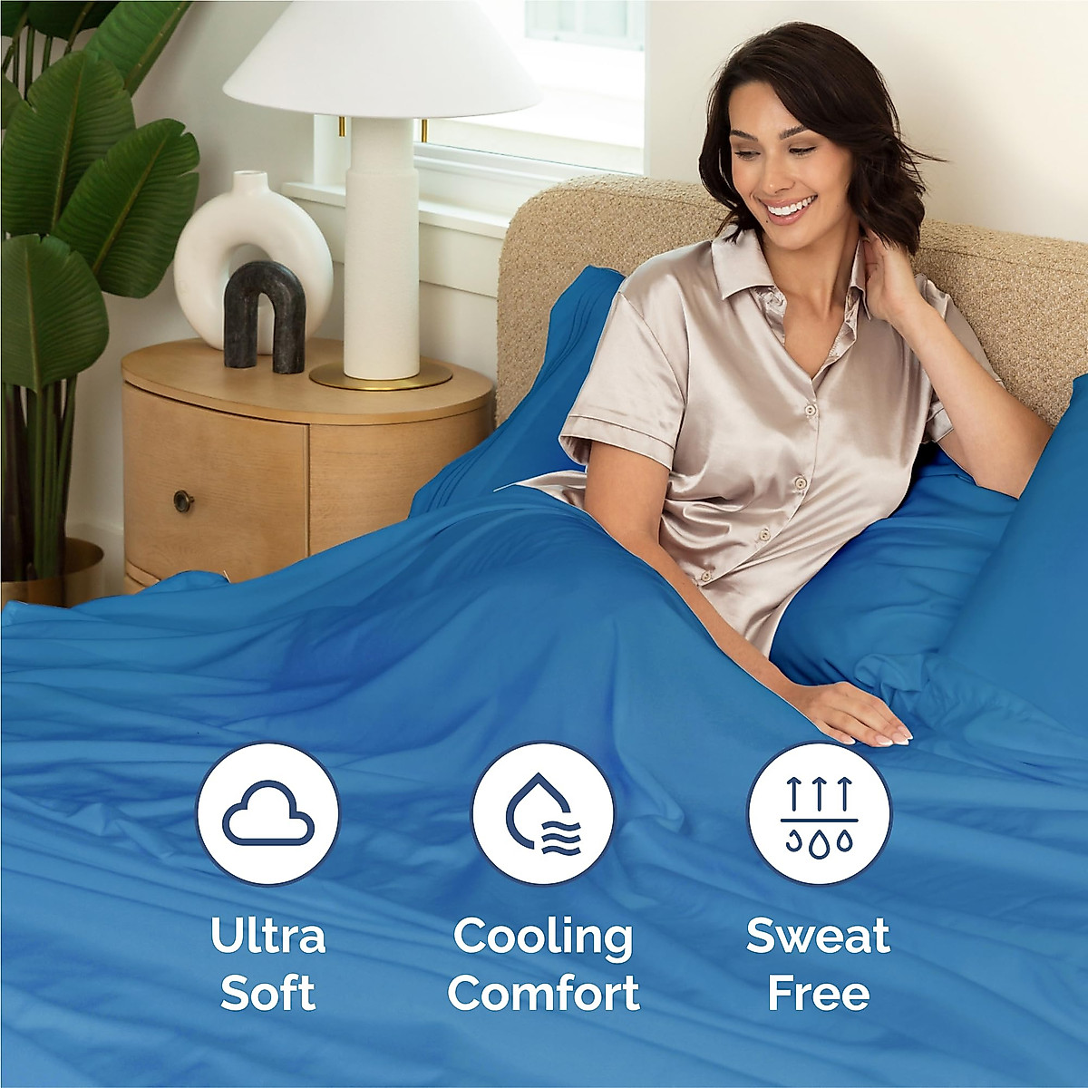 King Size 4 Piece Sheet Set - Comfy Breathable & Cooling Bed Sheets Set - Hotel Luxury Bedding for Women, Men, Kids & Teens - Deep Pockets, Easy-Fit, Super Soft & Wrinkle Free - Oeko-Tex - Royal Blue