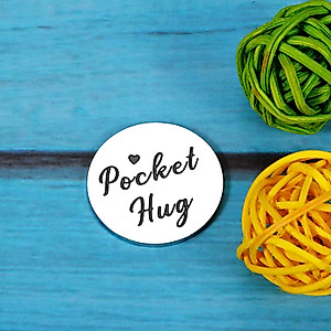 Inspirational Gifts for Women Friends Pocket Hug Christmas Valentiens Day Birthday Gifts for Her Female Sisters Coworker Breast Cancer Survivor Get Well Soon After Surgery Gifts Double Sided