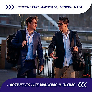 Henty Wingman Commuter Backpack - Convertible Carry-On Garment Bag for Men and Women, Travel Suitcase Dress Bag, 2 in 1 Luggage Carrier and a Backpack, Black