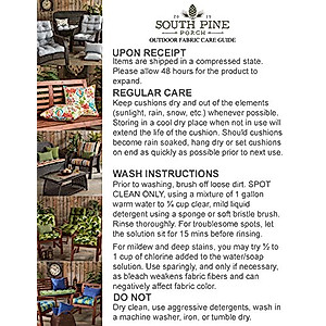 South Pine Porch Cayman Stripe Seat/Back Chair Cushion, 1 Count (Pack of 1)