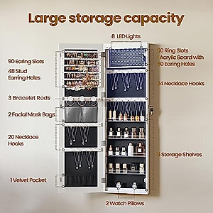 Hzuaneri Jewelry Cabinet Armoire