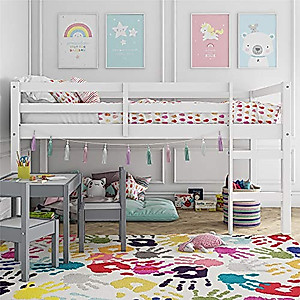 Dorel Living Milton Junior Twin Loft Bed, White