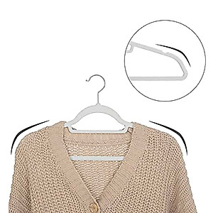 Premium Velvet Non-Slip, Durable, Space Saving Clothes Hangers for Closet W/360 Degree Chrome Swivel Hook- Holds Up to 10 pounds