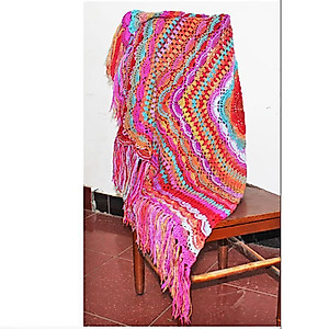 3 Skeins Colorful Soft Yarn, 400 Meters/437yd Gradient Multi Color Warm Wool Yarn Single-Layer Knitting Yarns for Knitting and Crocheting DIY Crafting Scarf Shawl Hat Sweater Coat