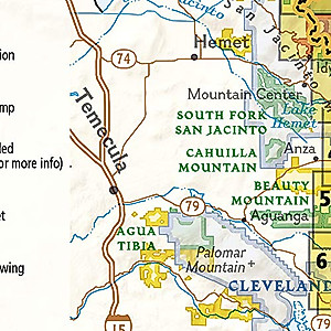Pacific Crest Trail: San Jacinto and Laguna Mountains Map [San Gorgonio Pass to Mexico] (National Geographic Topographic Map Guide, 1012)