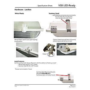 Four Bros Lighting 8 Foot LED Vapor Proof, 74W = 150W, 11200 Lumens, 5000K (Day Light), Waterproof, Shop and Garage Lighting
